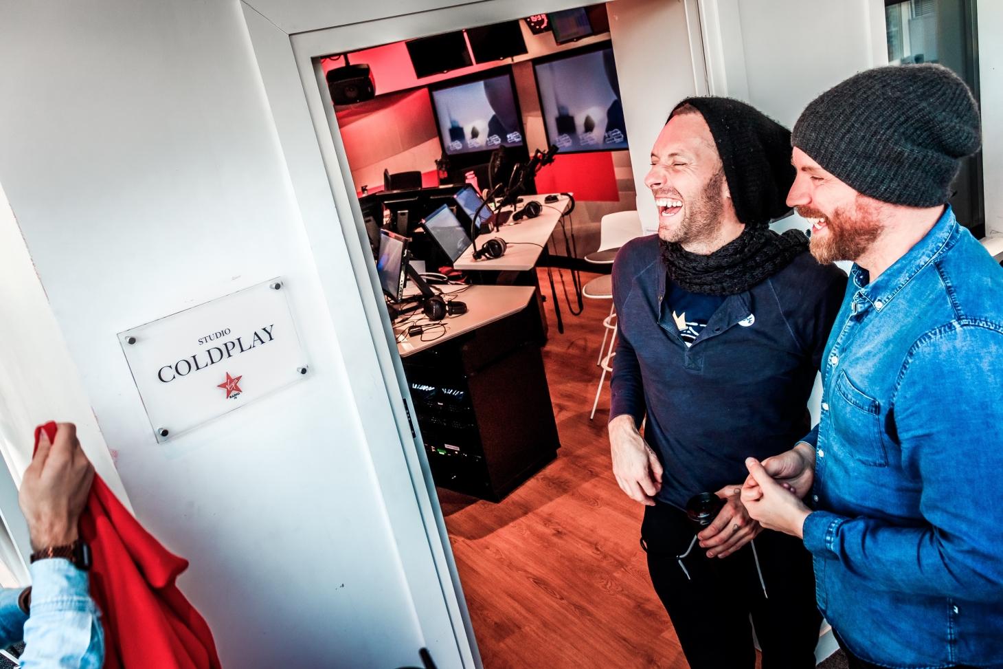 Quand Coldplay inaugurait le studio à son nom chez Europe 2