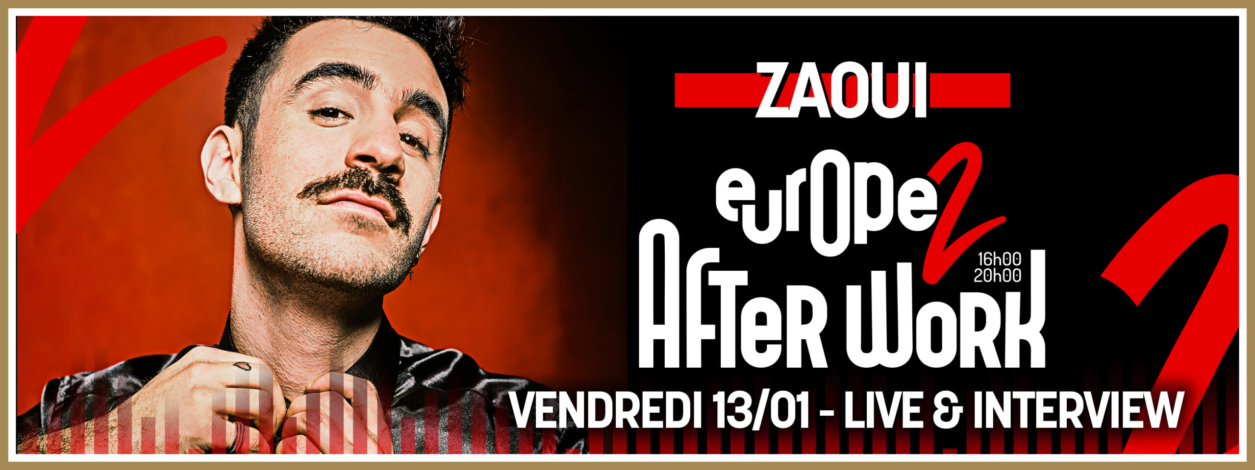 Ne manquez pas le passage de Zaoui dans l'After Work Europe 2 ce 13 janvier