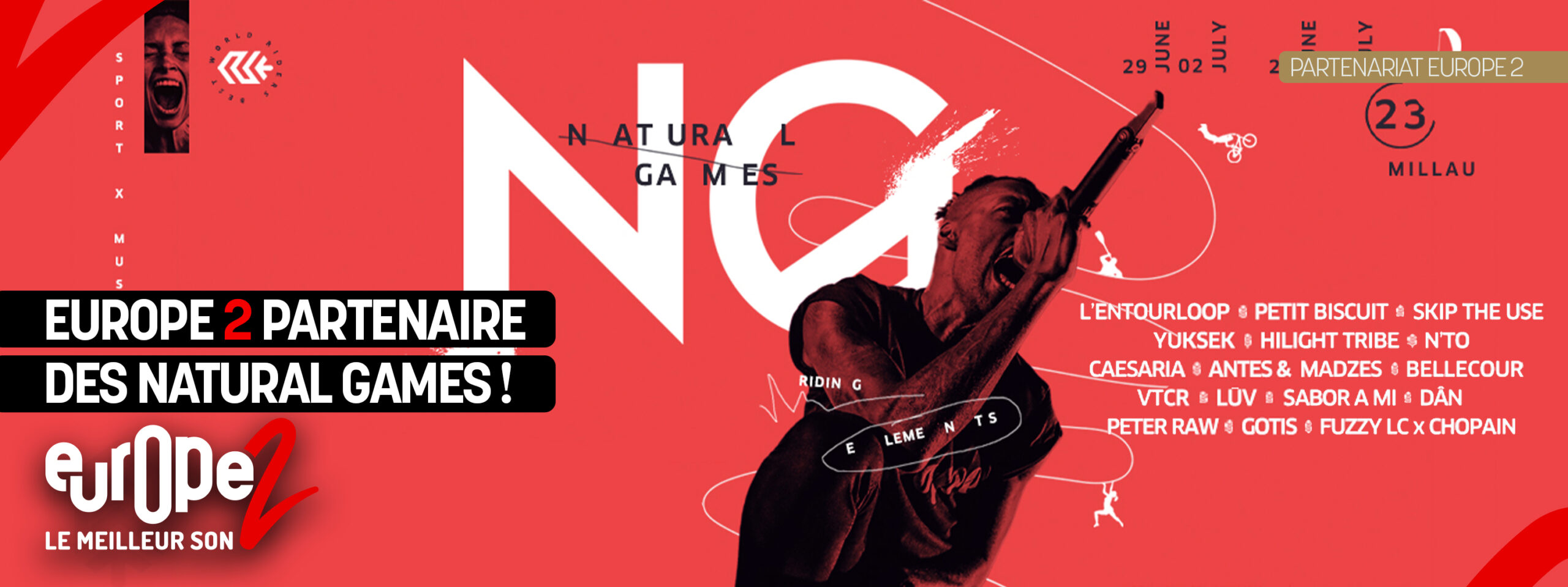 Ne manquez pas les Natural Games 2023 à Millau avec Europe 2