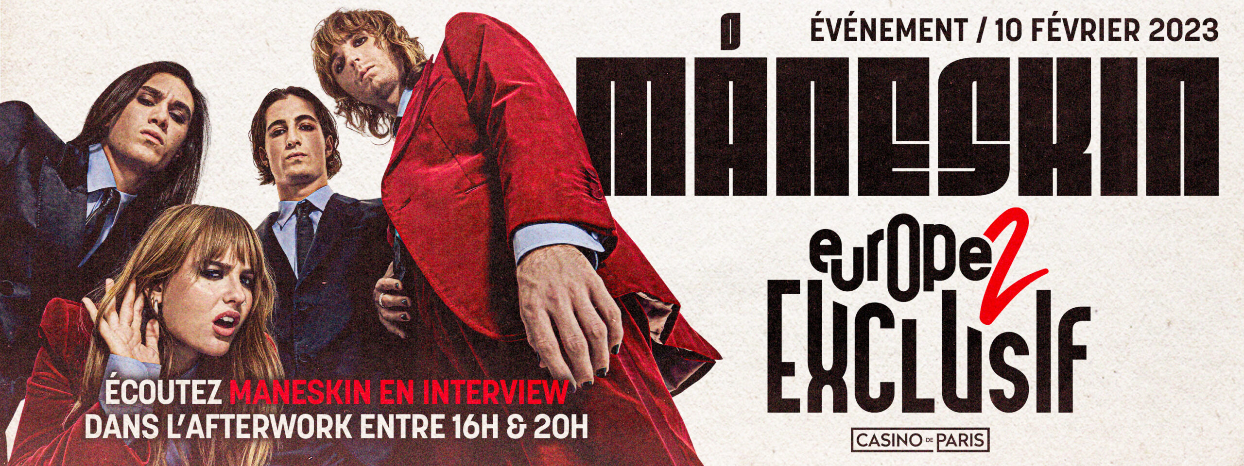 Ne manquez pas Maneskin en interview dans l'Afterwork le 10 février