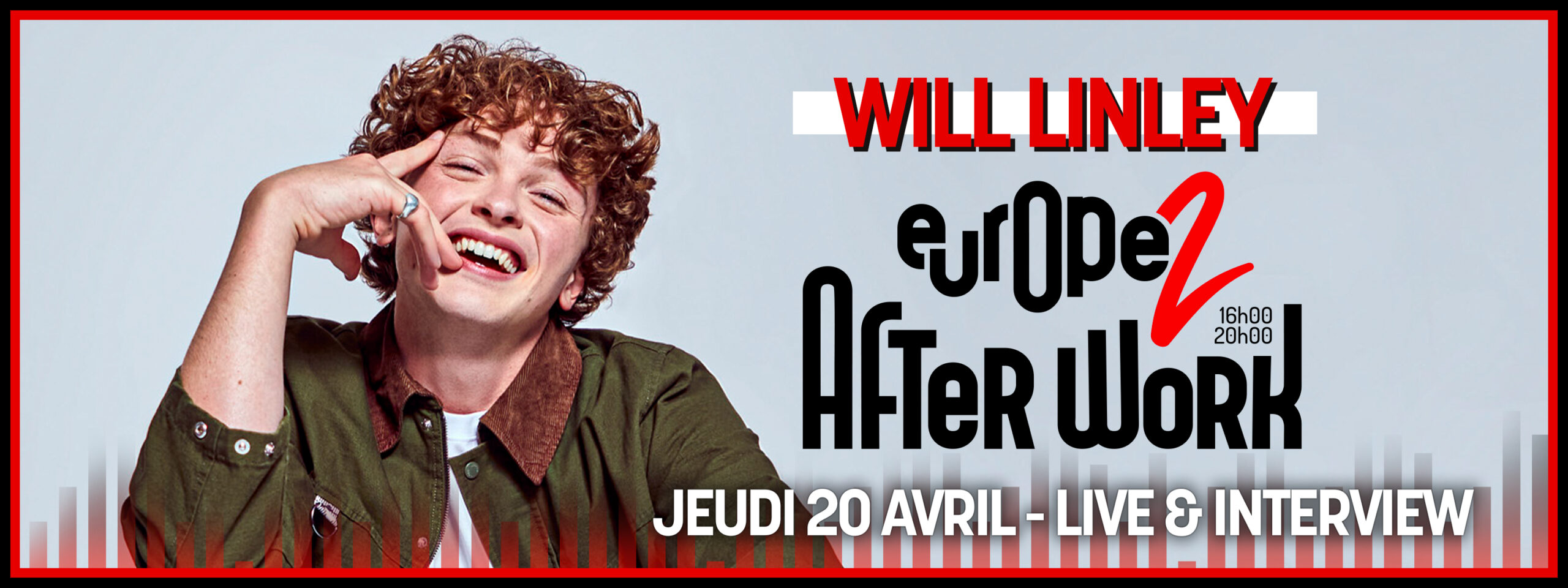 Ne manquez pas Will Linley dans After Work Europe 2 le jeudi 20 avril