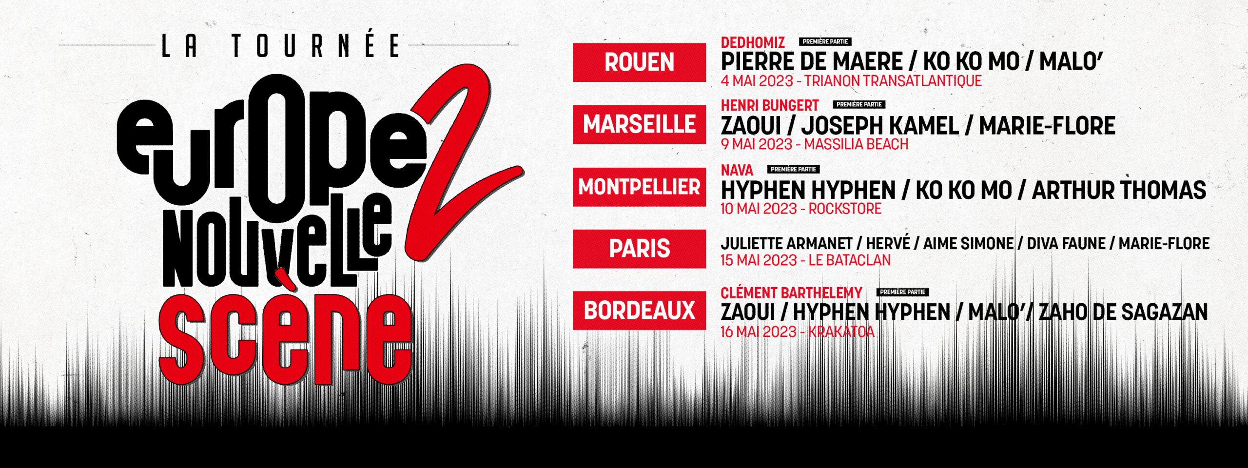 Gagnez vos places pour la tournée Nouvelle Scène Europe 2