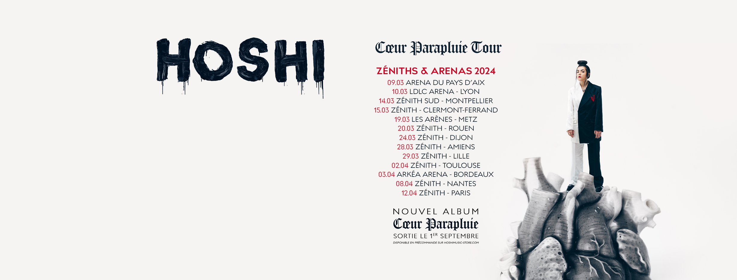 Hoshi s’offre une tournée des Zéniths et des Arenas en 2024!