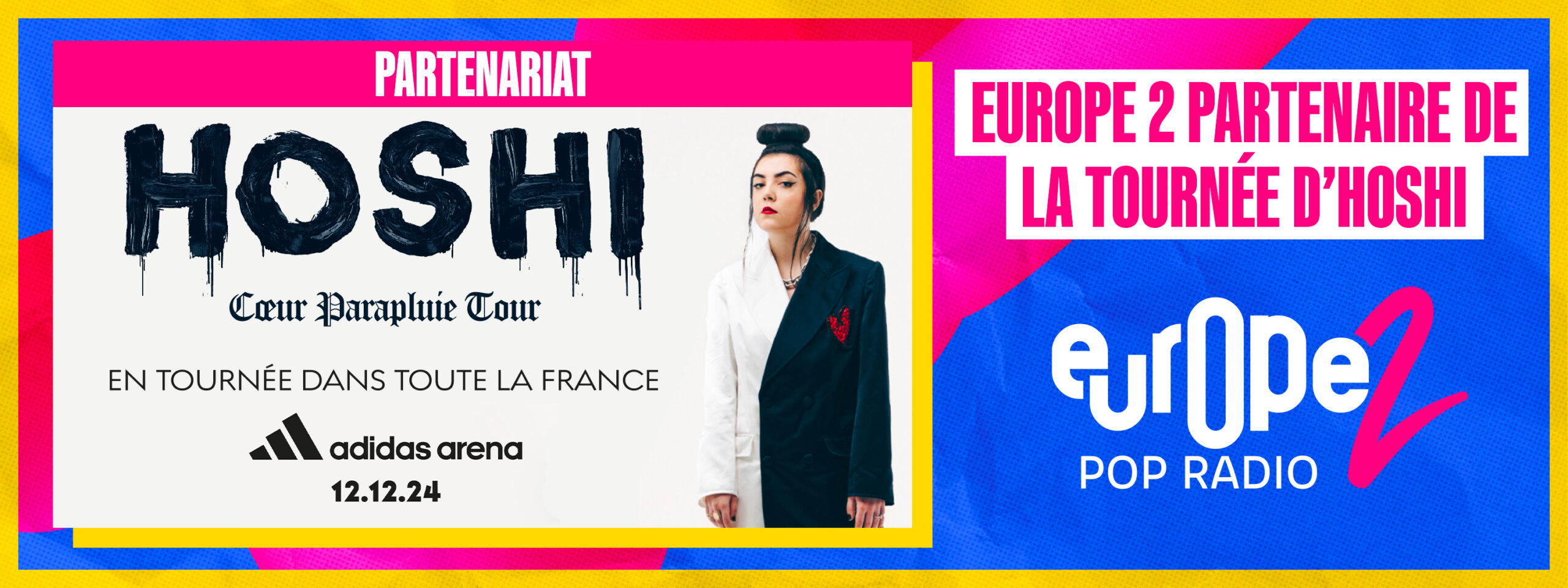 Hoshi en tournée avec Europe 2 : Réservez vos places