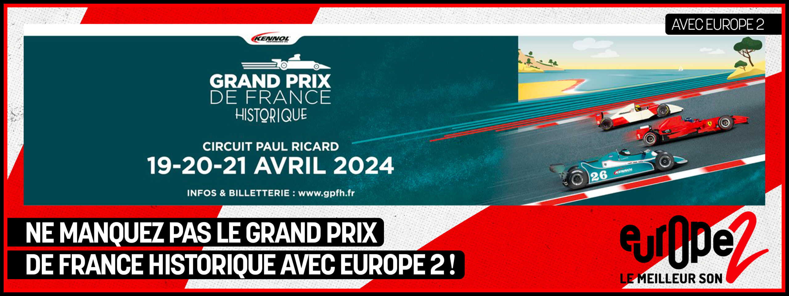 Ne manquez pas le Grand Prix de France Historique - avec Europe 2