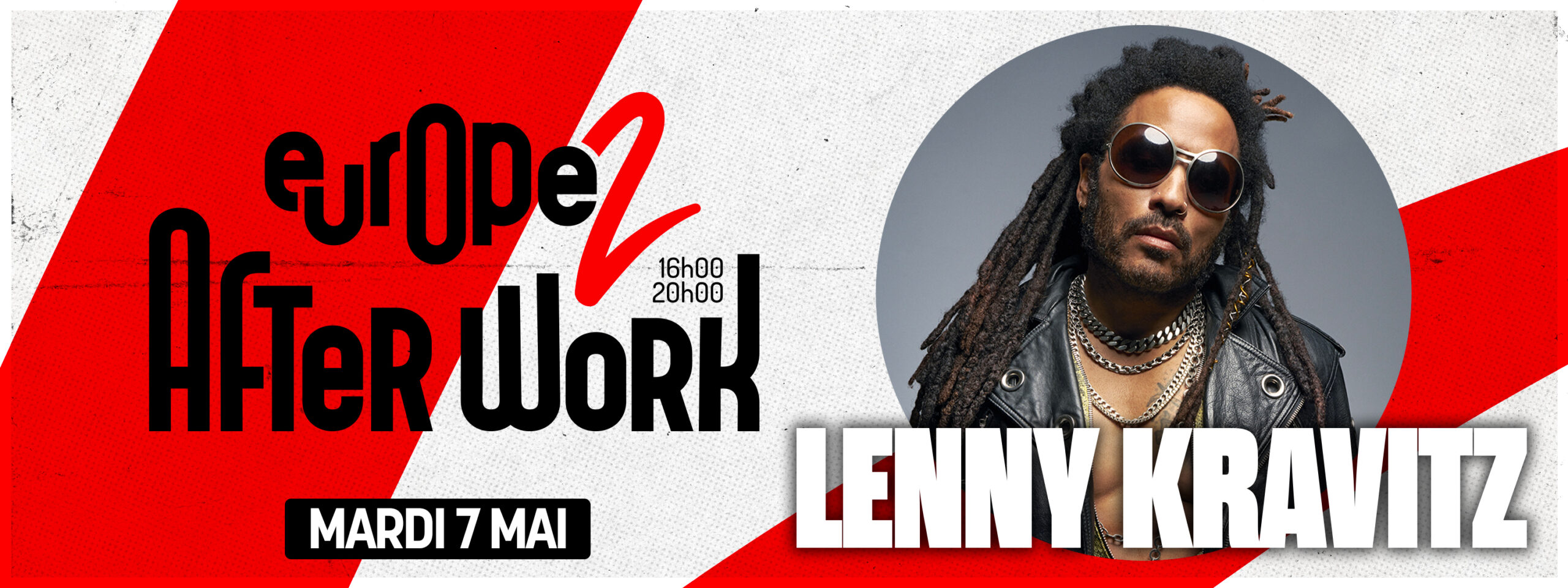 Ne manquez pas Lenny Kravitz dans AfterWork Europe 2 le 7 mai