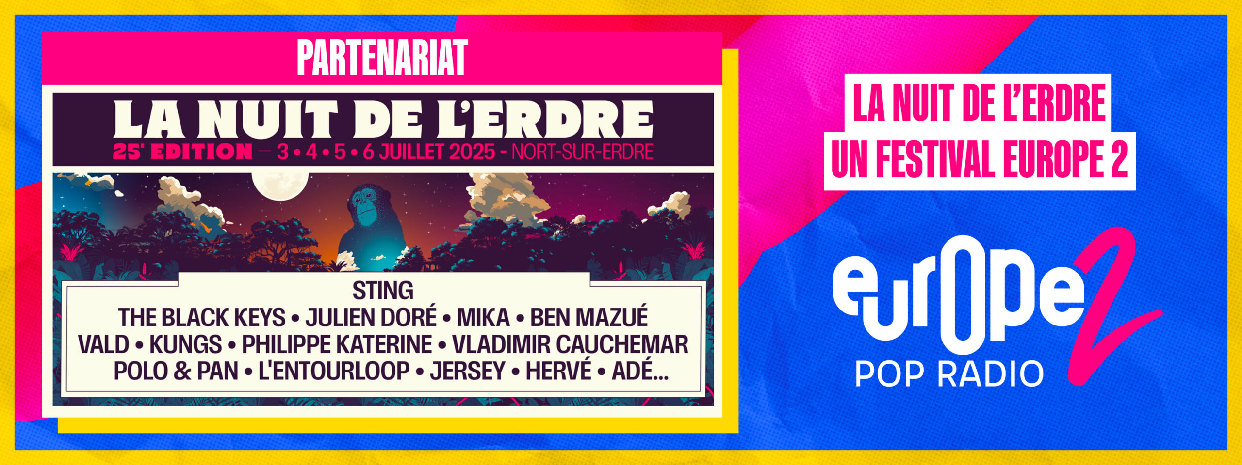 La Nuit de l'Erdre 2025 avec Europe 2: Mika, Kungs, Ben Mazué ...de nouveaux noms rejoignent ...