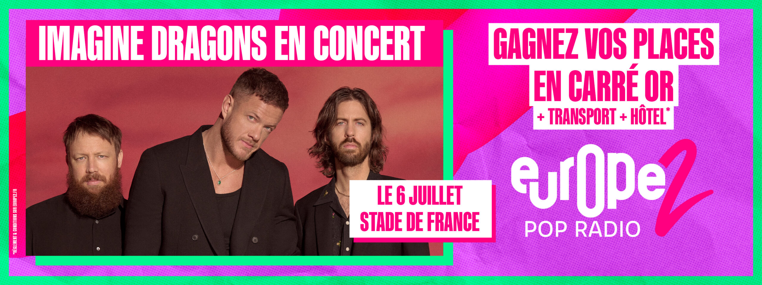 Ecoutez Europe 2 et gagnez les dernières places pour voir Imagine Dragons au Stade de France